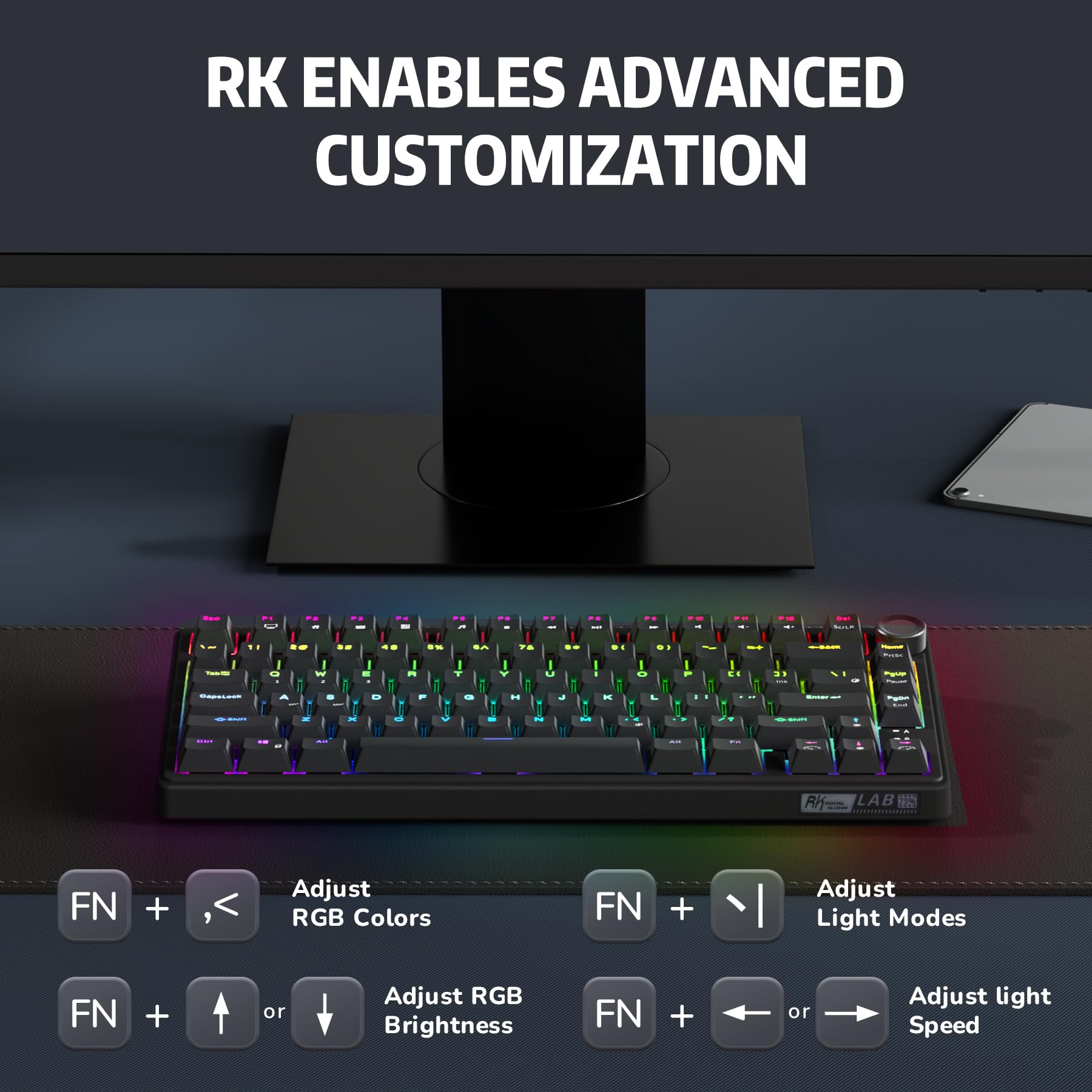 Mua RK ROYAL KLUDGE R75 Wired Mechanical Gaming Keyboard, 75% Hot-Swap ...