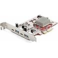 Amazon.com: StarTech.com 4-Port USB PCIe Card - 10Gbps USB PCI Express Expansion Card w/ 2 ...
