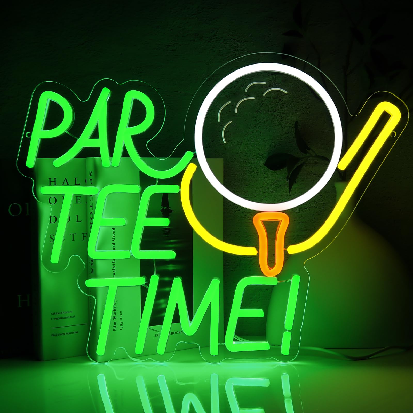 PMCVYH Neon Sign for Wall Decor, Par Tee Time Neon Sign, 16.14" x 12.8 ...