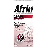 Amazon.com: Afrin Original Maximum Strength 12 Hour Nasal Congestion Relief Spray - 3 bottles, 1 ...