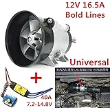 Amazon.com: 12V Car Electric turbine power Turbo charger Tan Boost Air ...