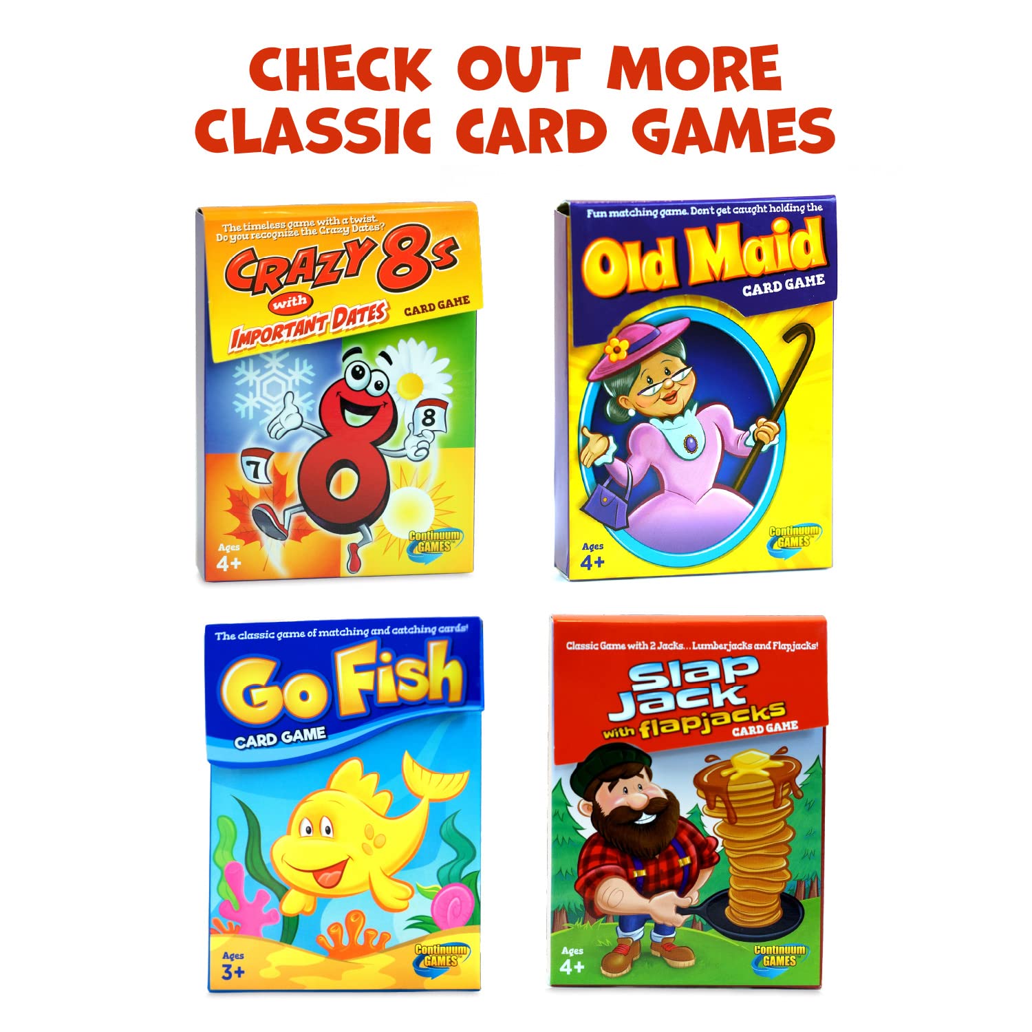 Continuum Games Slap Jack Flap Jacks Card Game - Kids Age 4 & Up on ...