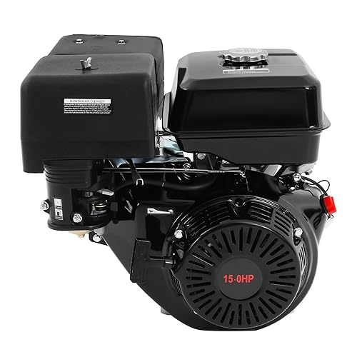 15HP 4-Stroke Gas Engine 420CC OHV Horizontal Shaft Single Cylinder Gas ...