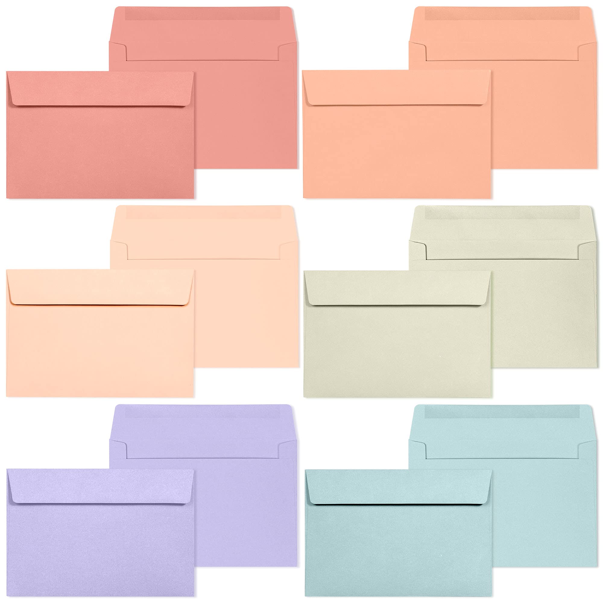 A4 Envelopes, 48-Pack Colored Envelopes 4x6, Envelopes for Invitations ...