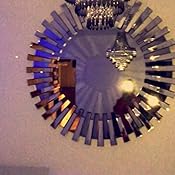 Furniturebox UK Starburst Small/Large Silver Stylish 3D Circular Round ...