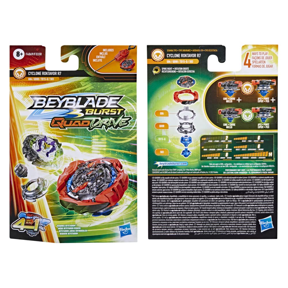 Mua Hasbro Beyblade Burst QuadDrive Cyclone Roktavor R7 Starter Pack − ...
