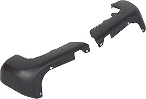 Amazon.com: ECOTRIC Rear Bumper End Cap Black W/O Sensor Hole Set ...