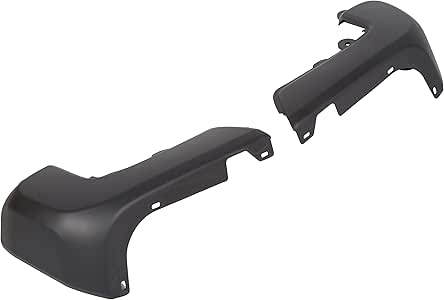 Amazon.com: ECOTRIC Rear Bumper End Cap Black W/O Sensor Hole Set ...