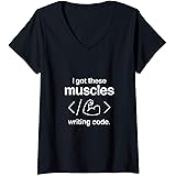 Amazon.com: I Got These Muscles Writing Code Funny Computer Coder T-Shirt : Clothing, Shoes ...