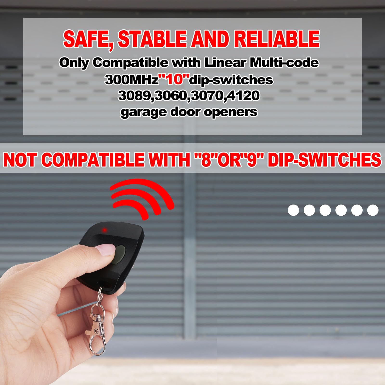 Mua Kingdder 3 Pieces Garage Door Remote Compatible for Multicode ...