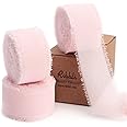 Amazon.com: Ribbli Pale Blush Ribbon 1 Inch x 3 Rolls Total 24 Yards ...