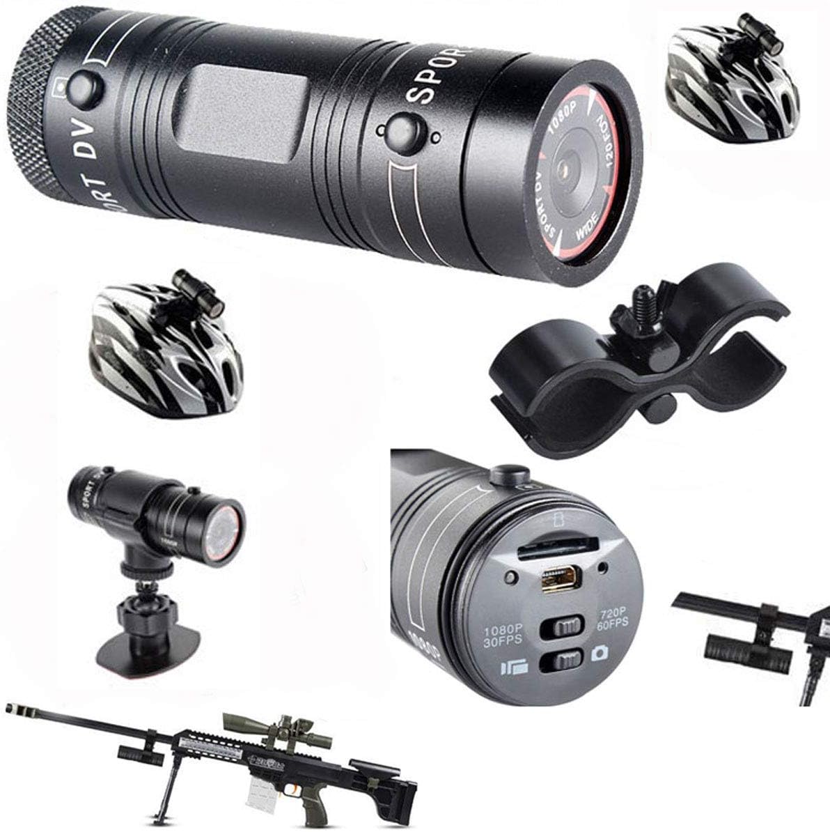 Amazon.com : Shotgun Camera, 1080P Full HD Action Video Camera for Clay ...