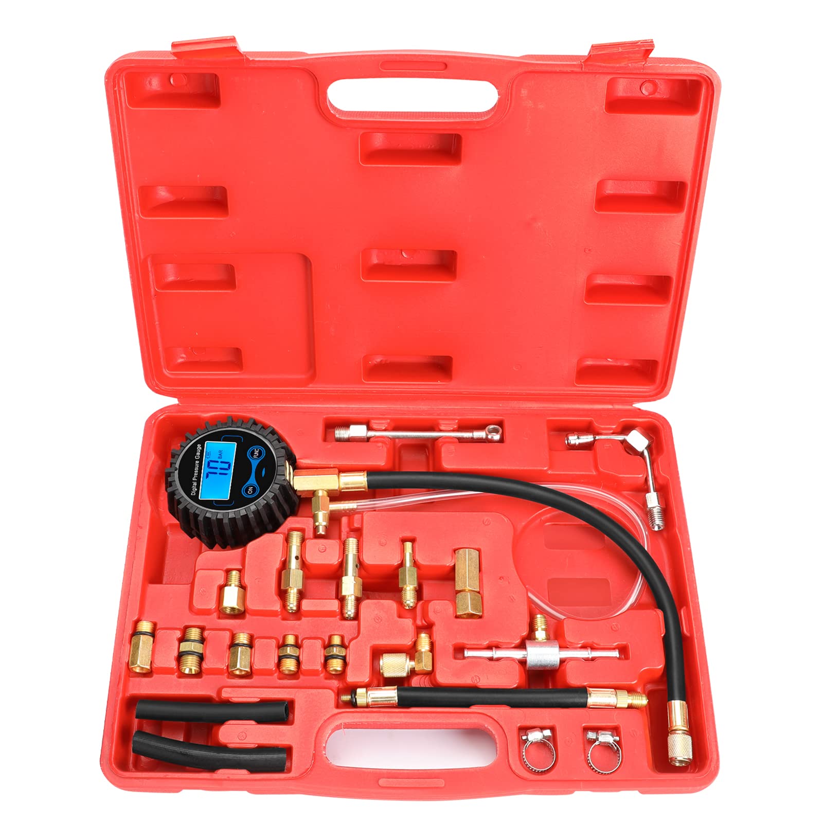 BETOOLL Fuel Pressure Gauge - Fuel Pressure Test Kit - Digital Gauge ...