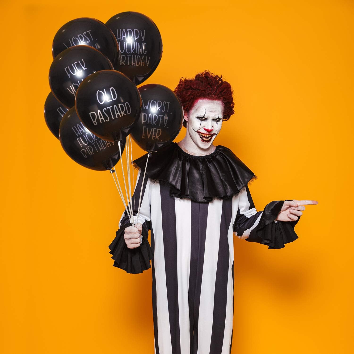 Gejoy 24 Pieces Abusive Balloons Funny Abusive Birthday Party Balloons ...