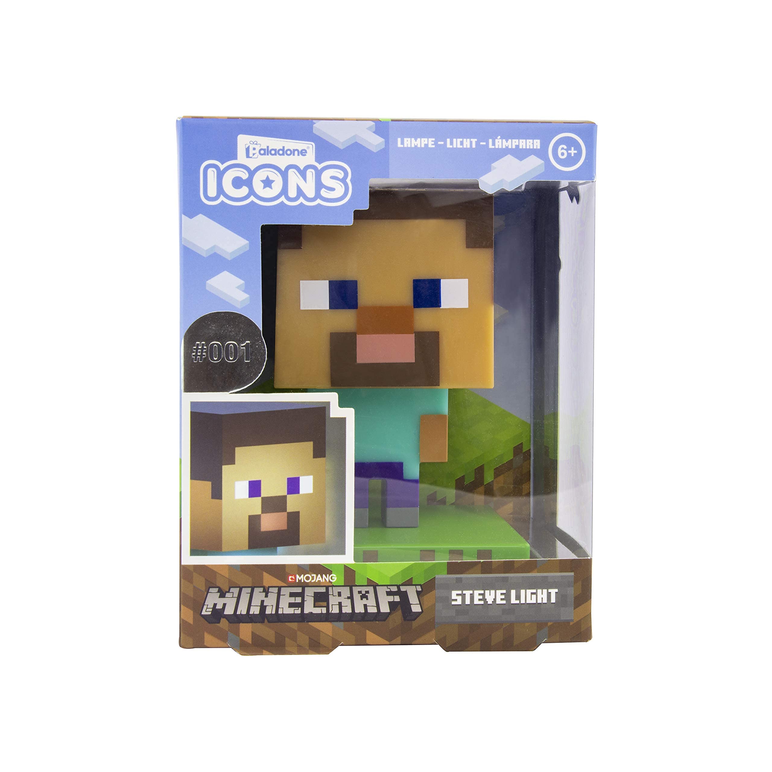 Mua Minecraft Steve Icon Light Collectible Figure | Officially Licensed ...