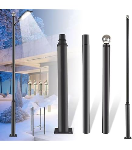 Installing Galvanized Light Poles