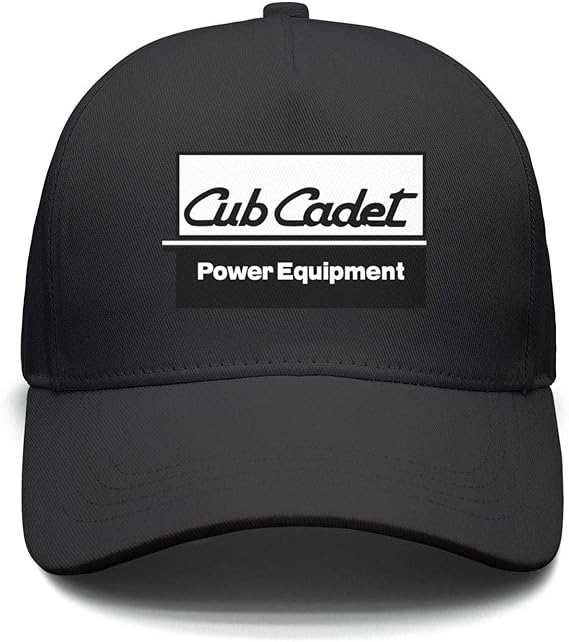 HF12GHFHI Unisex Black Hats Fashion cub-Cadet-Logo-Black-and-White ...