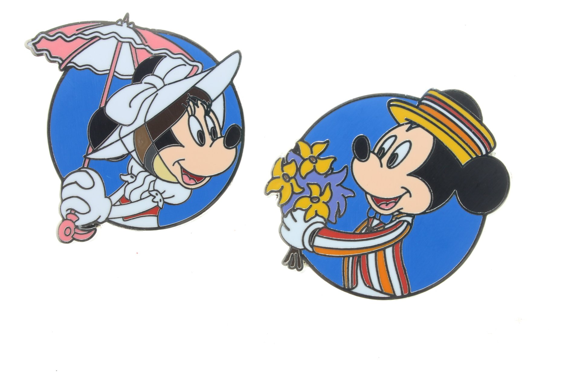 Buy DisneyMickey & Minnie As Mary Poppins & Bert (2 Pin Set) Online at ...