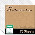 Amazon.com: Cricut Value Transfer Tape-Flat Pack-12x12 in (75), Clear ...