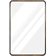 Amazon.com: Large Rounded Corner Rectangle Brushed Bronze Metallic ...