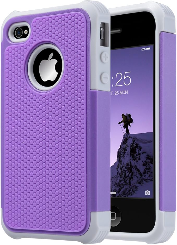 ULAK Coque iPhone 4S, iPhone 4 Coque Housse de Protection Anti-Choc ...