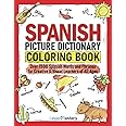 Amazon.com: Spanish Picture Dictionary Coloring Book: Over 1500 Spanish ...
