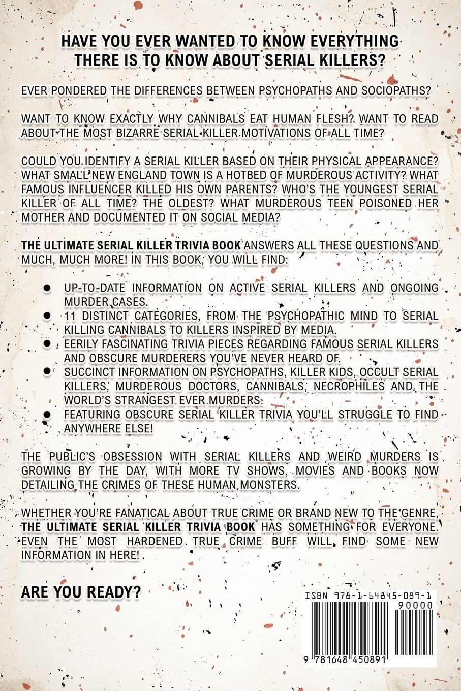 Mua The Ultimate Serial Killer Trivia Book: A Collection Of Fascinating Facts And Disturbing ...