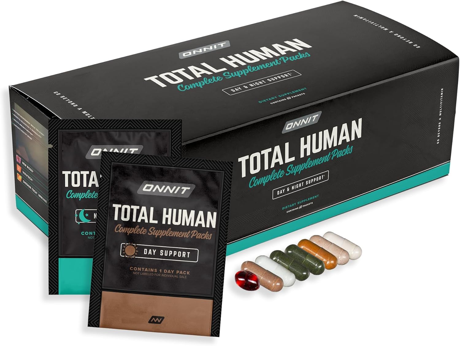 ONNIT Total Human Adult Multivitamin Dietary Supplement Comprehensive ...