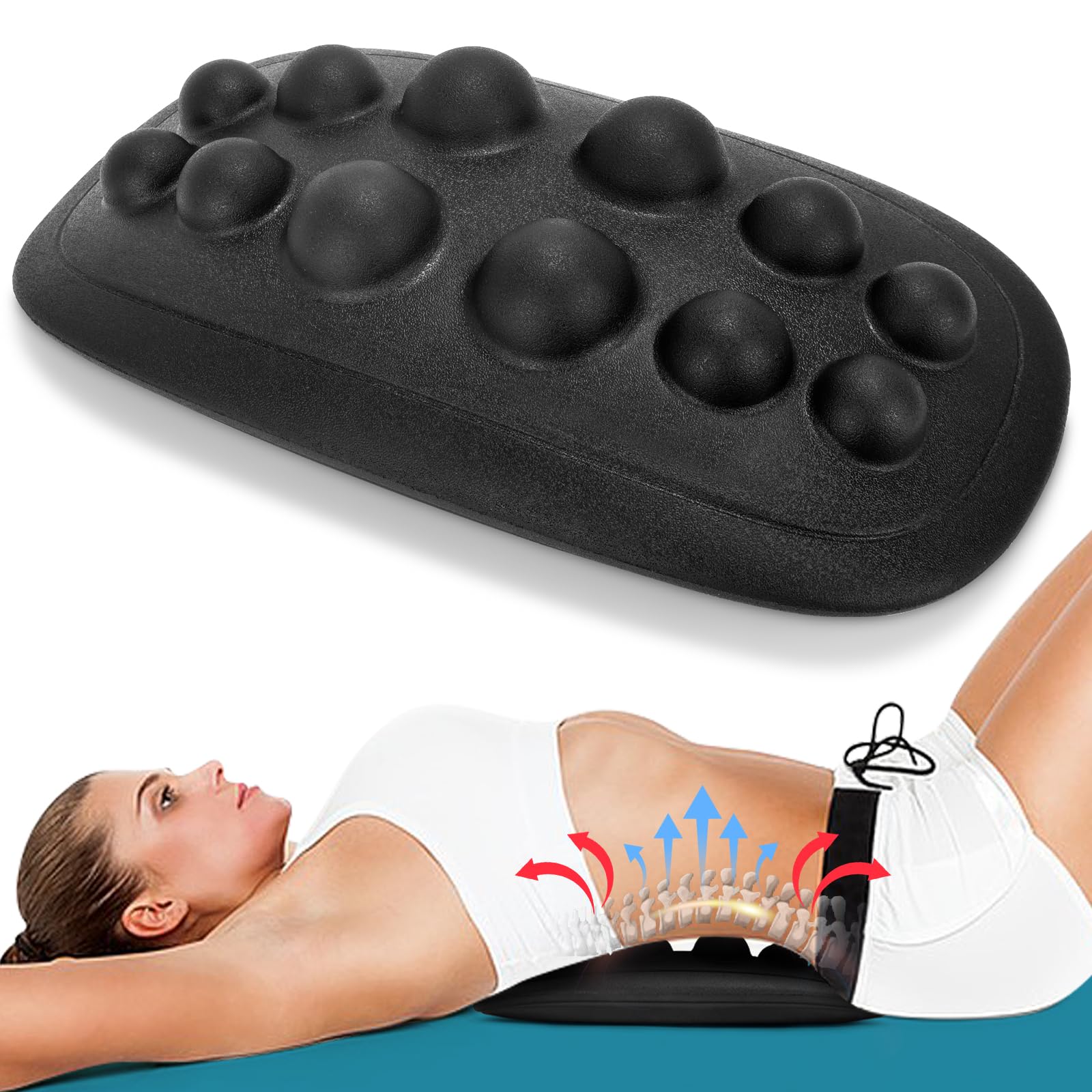 Mua Lumbar Back Stretcher for Lower Back Pain Relief with Massager ...