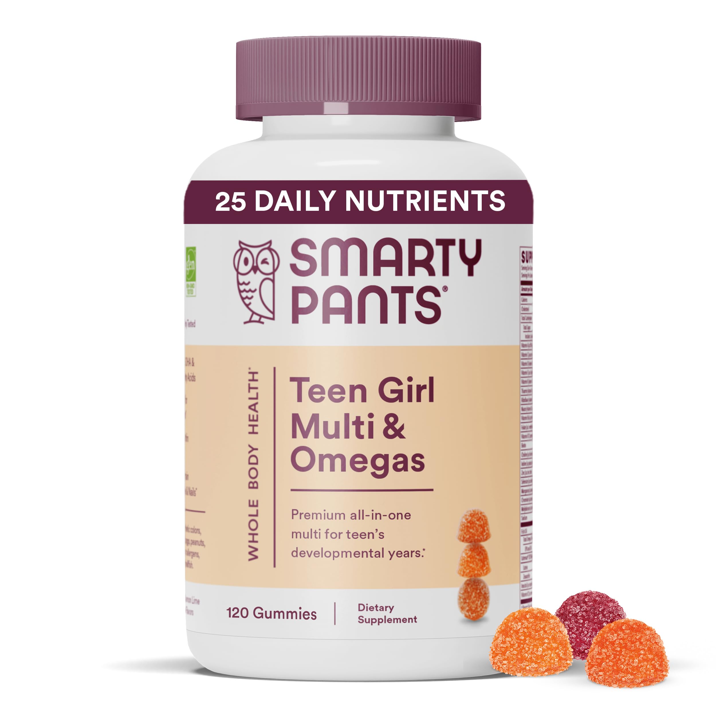 Mua SmartyPants Teen Girl Multivitamin Gummies: Omega 3 Fish Oil (EPA ...