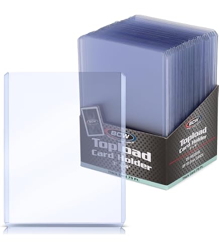 BCW Tall Card Top Loaders 5 With Sleeves - Rigid Holders For Oversized ...