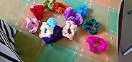 Buy Smile N Style Essentials -12 Pieces Multicolour Velvet hair band ...