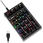 Amazon.com: Rottay Number Pad, Mechanical USB Wired Numeric Keypad with ...
