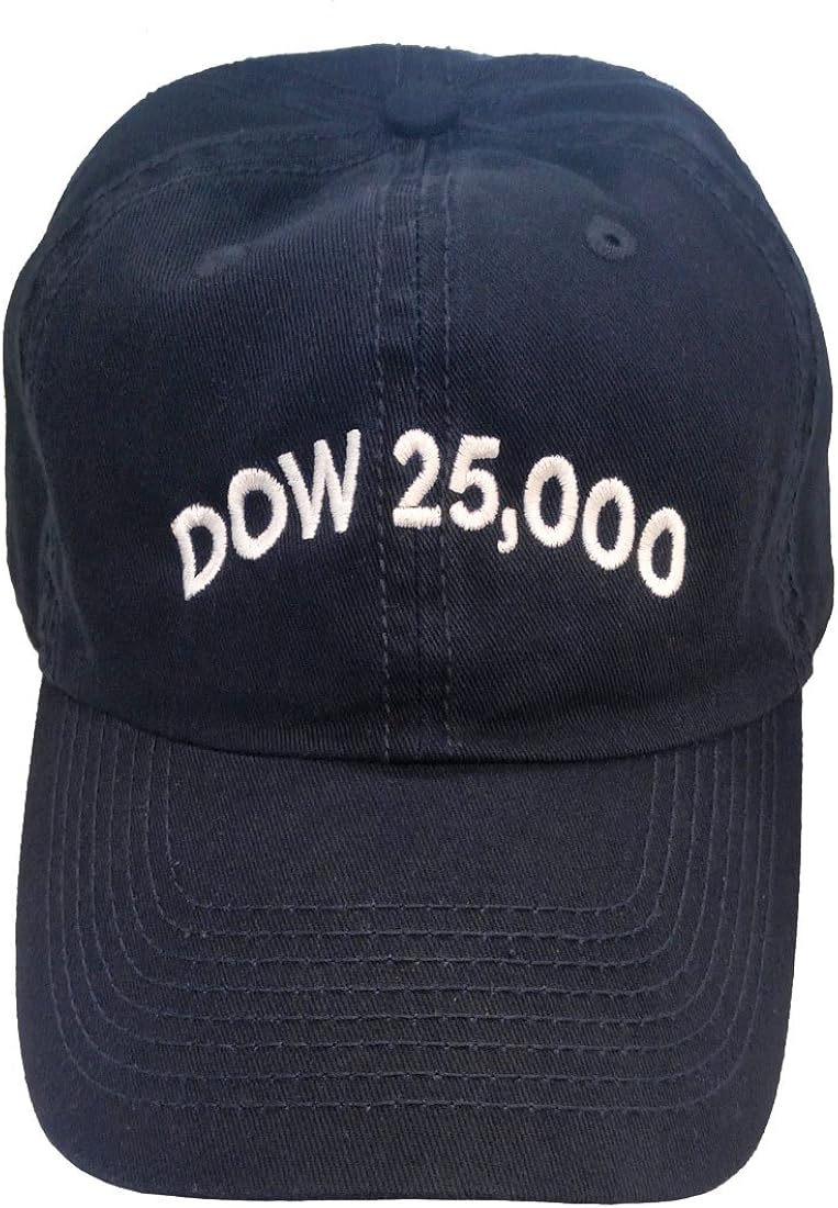 The Official Dow 25, 000 Hat Navy at Amazon Men’s Clothing store