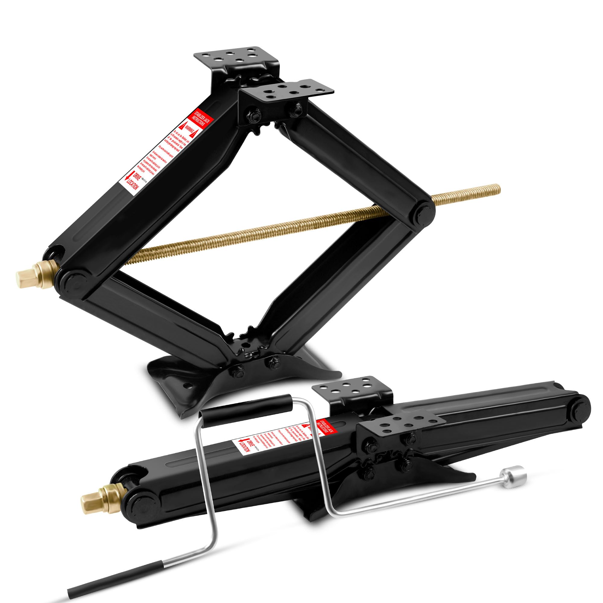 FROSTYRIDER RV Trailer Camper Stabilizer Leveling Scissor Jacks ...