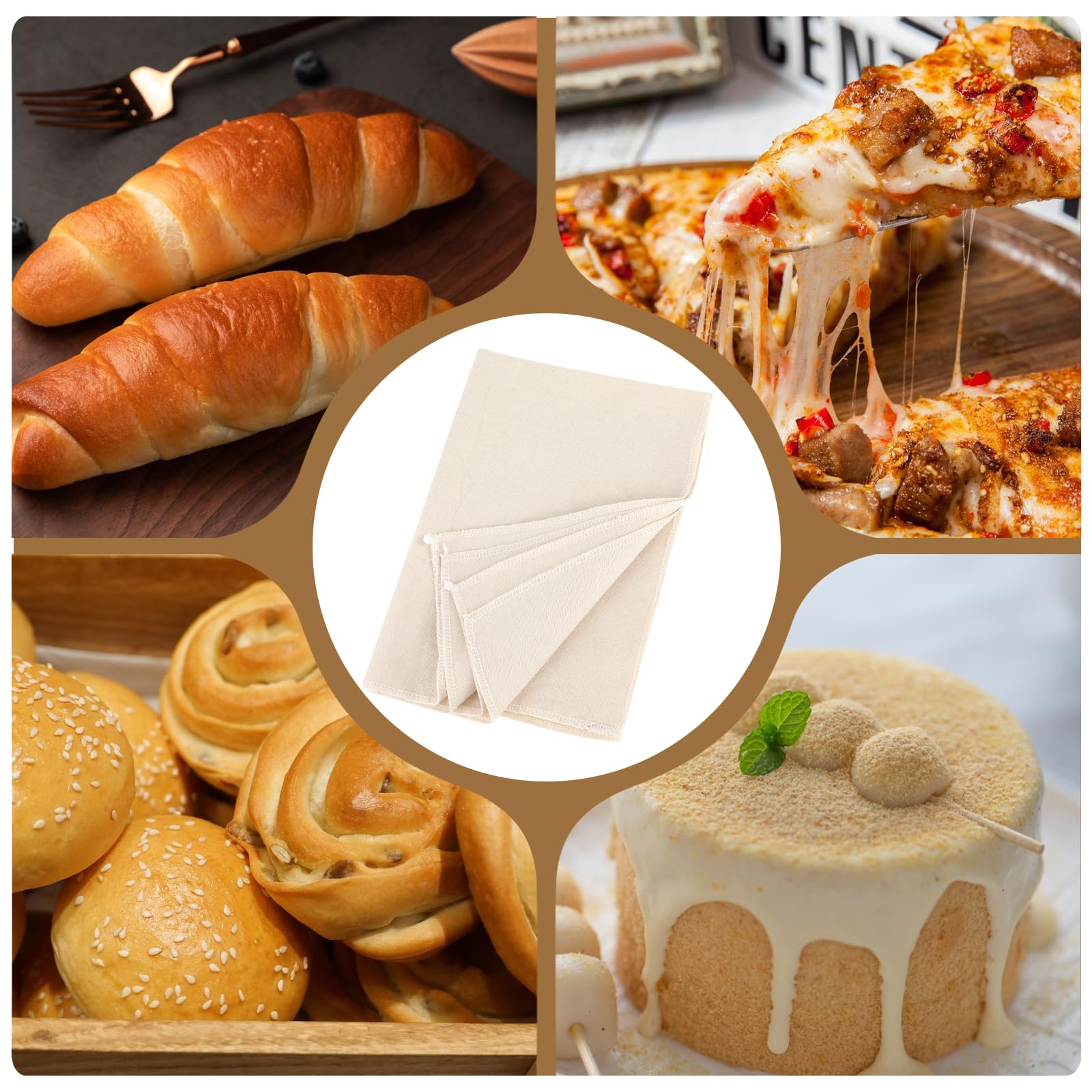 Thick Proofing Cloth for Bread Baking Reusable Bread Proofing Cloth ...