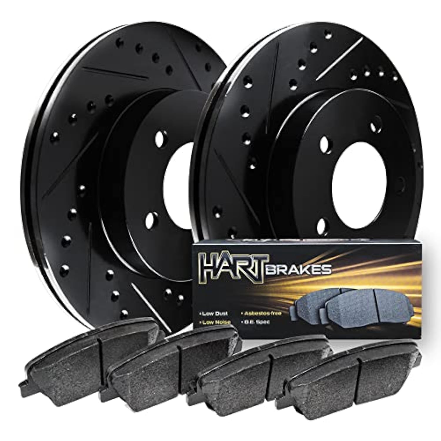 Hart Brakes Front Brakes and Rotors Kit |Front Brake Pads| Brake Rotors ...