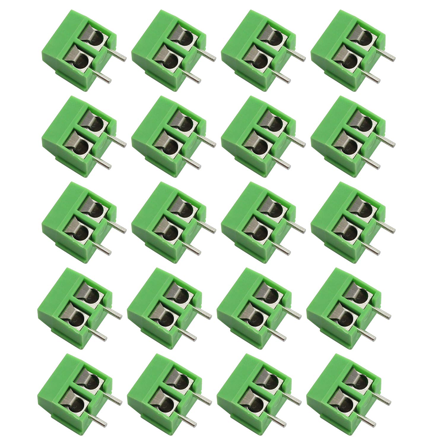 Mua Tegg 20 PCS 5mm 2 Pin Screw Terminal Block Connector PCB Mount for ...