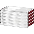 Amazon.com: Clear A4 Paper Storage Box with Lids, Plastic A4 File ...