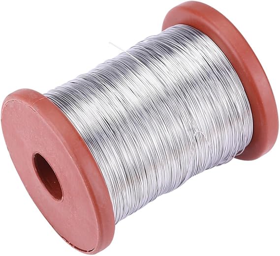 1 Rouleau 0,5mm 500G Fil de Fer/Acier Inoxydable pour Cadre Ruche Outil ...