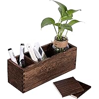 Rustic 3-Slot Wooden Remote Control Holder – Caddy Holder for ...