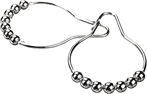 Amazon.com: Large Oversized Heavy Duty Roller Shower Curtain Rings ...