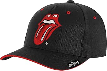 Rolling Stones Men's Classic Tongue Baseball Cap Adjustable Black at ...