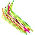 Amazon.com: Jacent Flexible Disposable Drinking Straws, Bendable ...