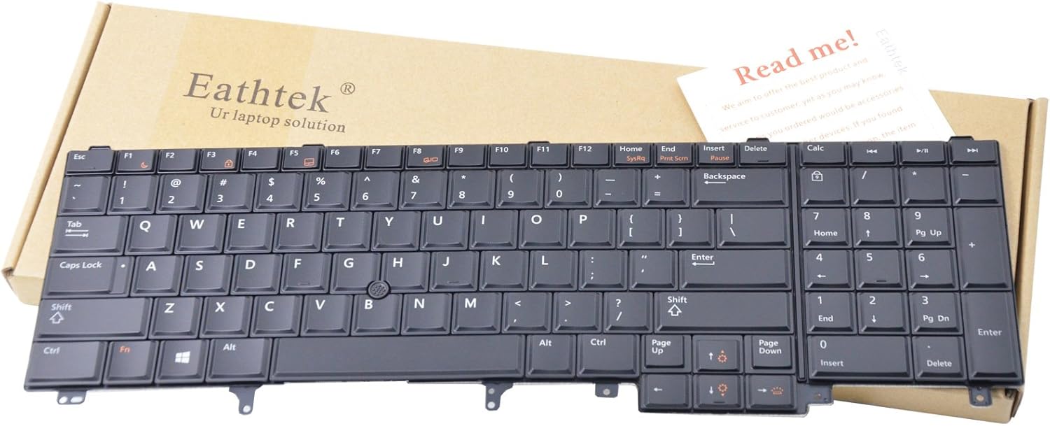 Amazon.com: Eathtek Replacement Keyboard with Backlit and Pointer For ...