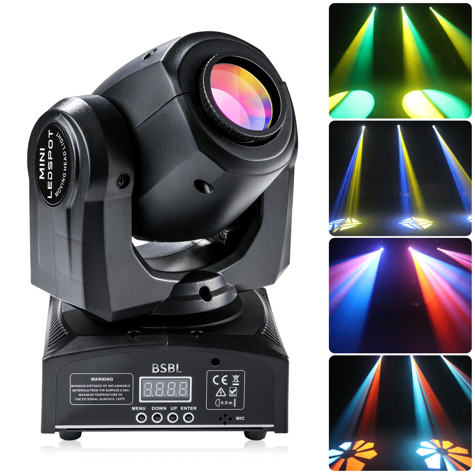 LED Moving Head Light 30W DJ Lights Stage Lighting with 8 GOBO 15 Color ...
