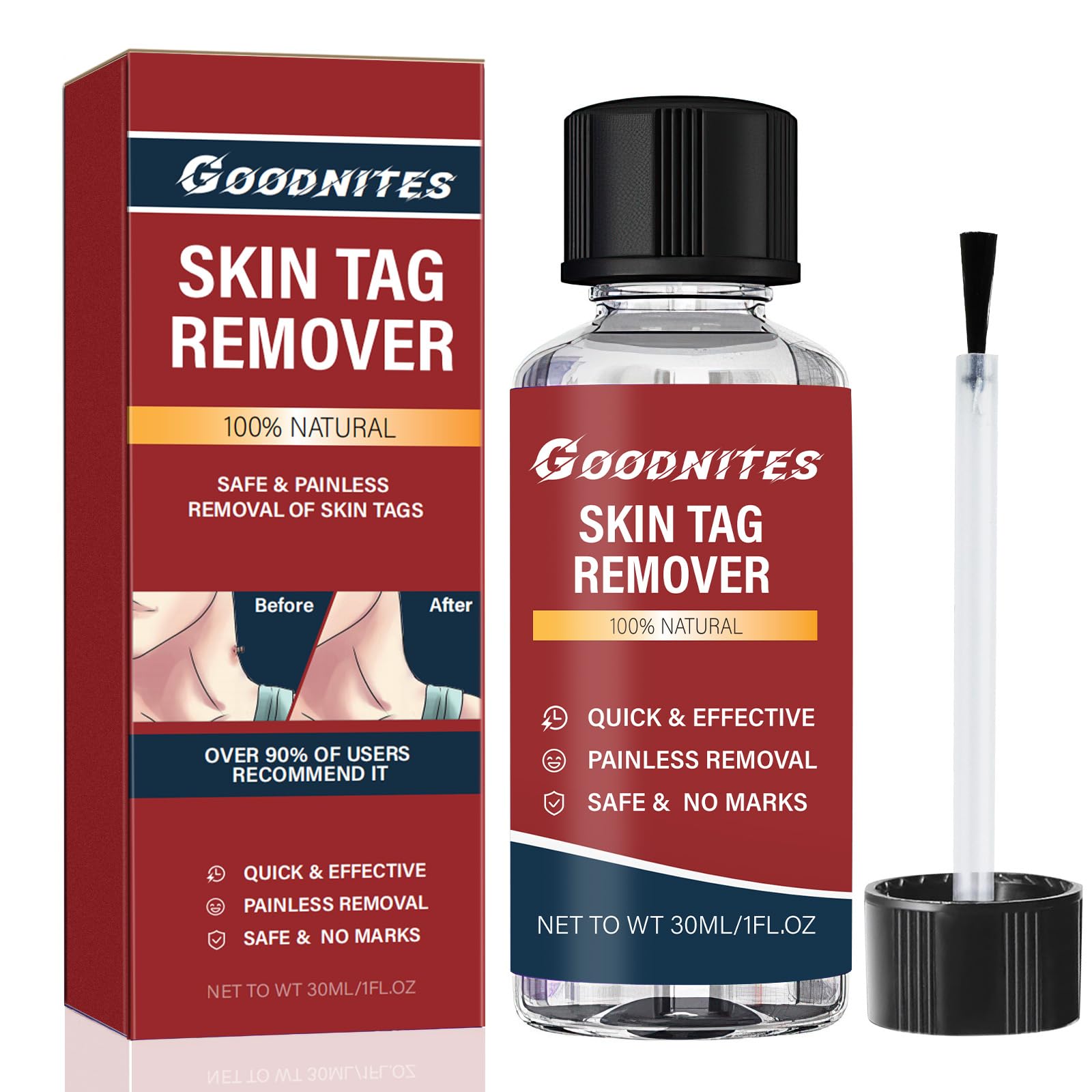 Goodnites Skin Tag Remover Fast Acting Gentle Salicylic Acid Formula