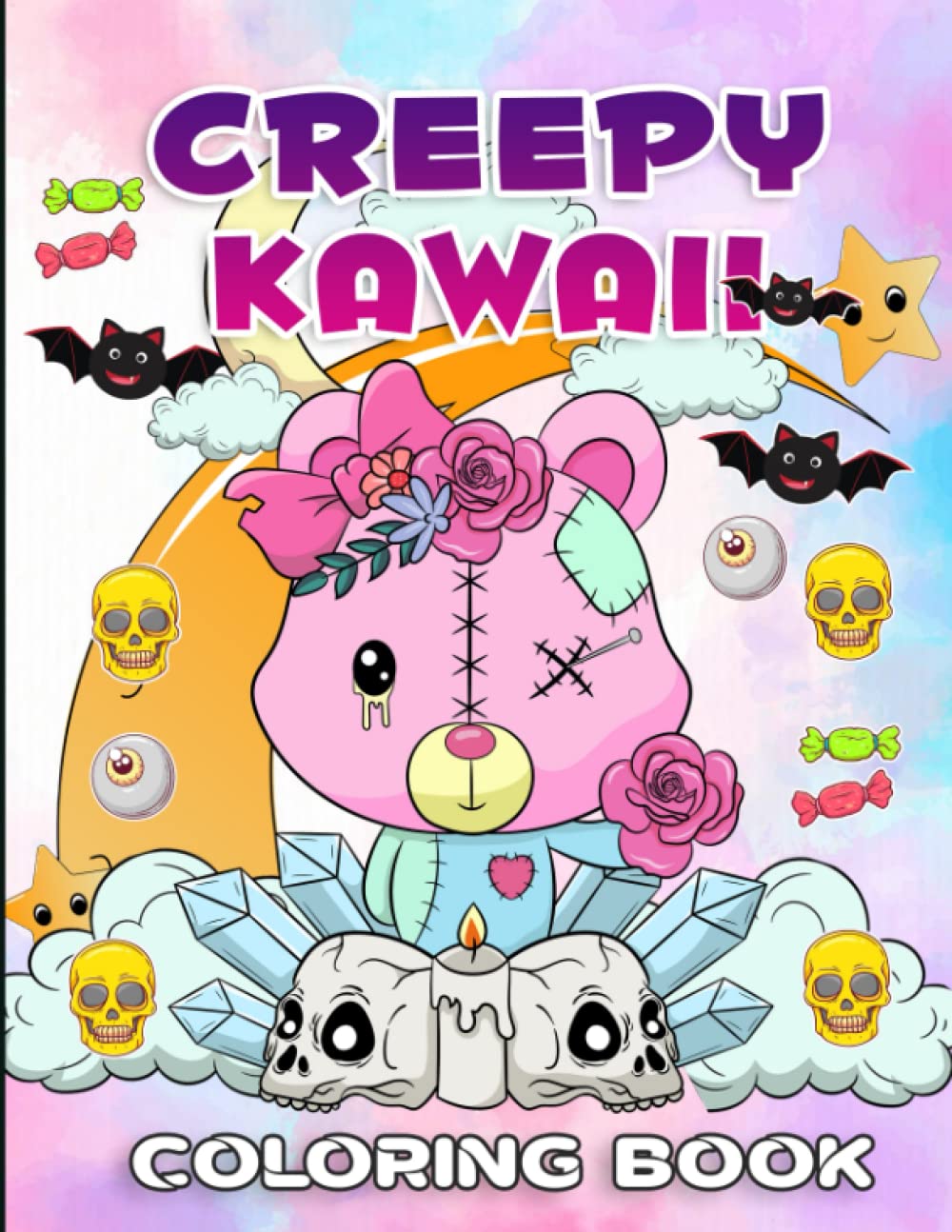 Mua Horror Kawaii Pastel Goth and Creepy Coloring Book: Cute Chibi ...