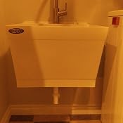 Mustee 17W Utilatub Laundry Tub Wall Mount, 23.5-Inch x 23-Inch, White ...