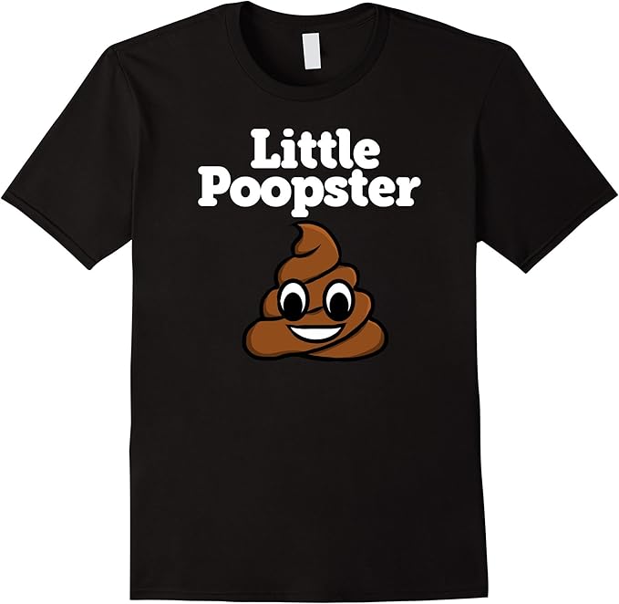 Men's Little Poopster I Love Poop I Pooped Today Poop Smiley Poopy ...